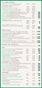 Ambassador Cruise Line Drinks Menus & Prices (2025)