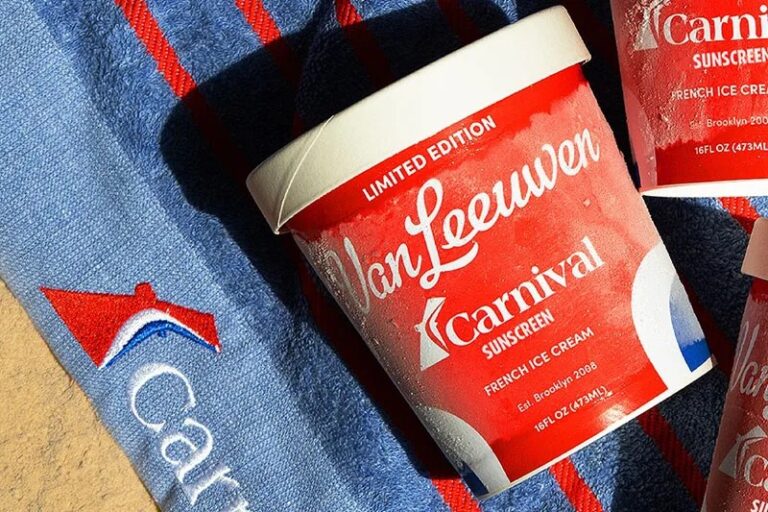 Carnival Cruise Line and Van Leeuwen Team Up for Sunscreen Ice Cream