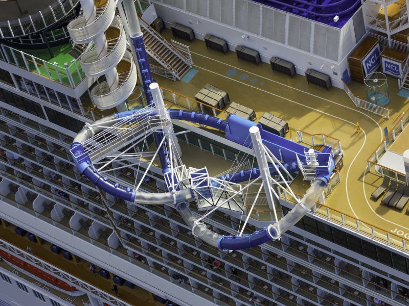 Viral Video Shows Guest Stuck On Cruise Waterslide