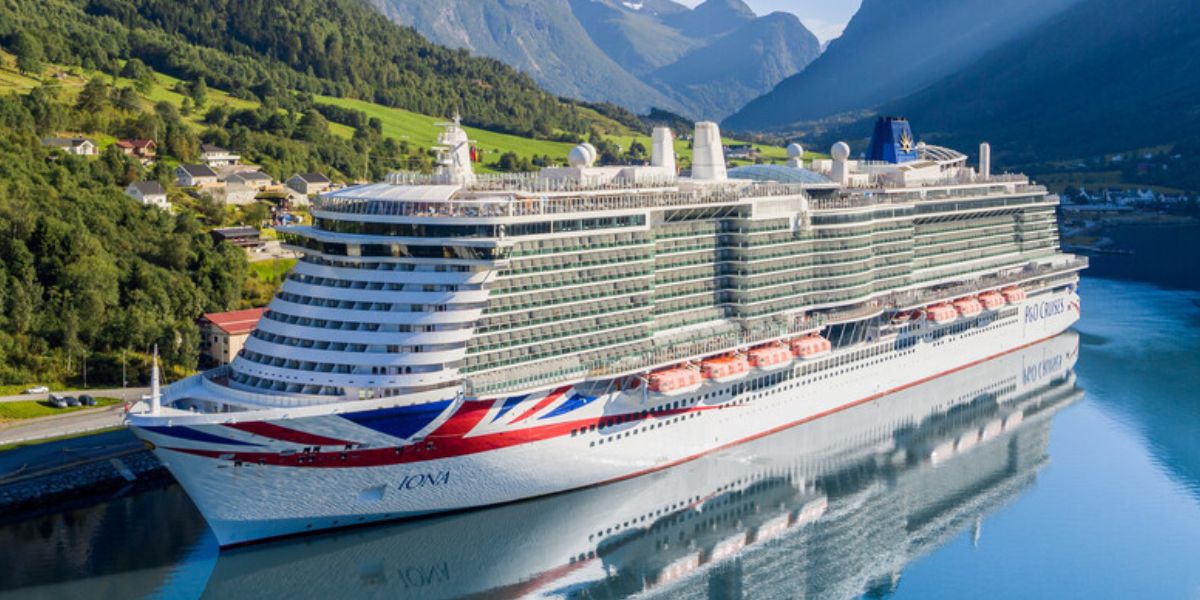 P&O Iona With A Mobility Scooter