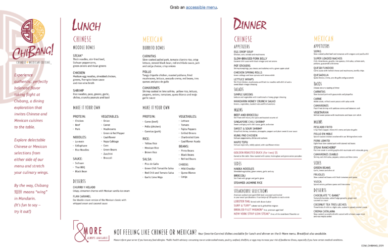 A Mouthwatering Look at Food Menus on Carnival Cruises