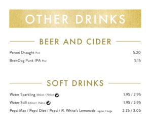 Check Out The Drinks Menus and Prices Before Booking P&O Cruises